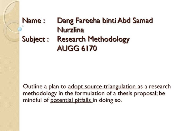 Triangulation | PPTX | Science
