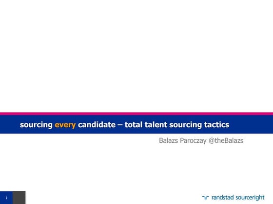 How to build a sourcing team thebalazs amazinghiring | PDF