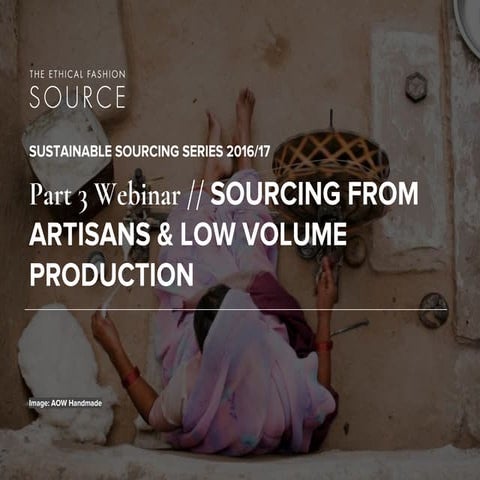 Sourcing from artisans & low volume production | PDF