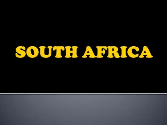 South Africa presentation | PPT