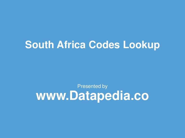 South Africa Zip Codes Lookup Datapedia south-africa-zip-codes-lookup-datapedia