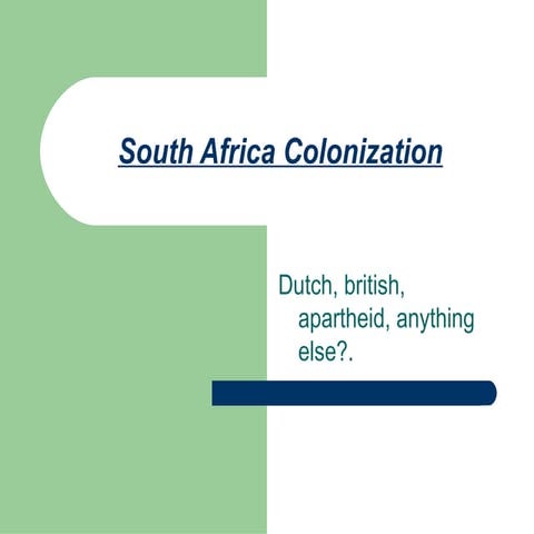 South africa colonisation | PPT