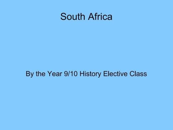 South Africa presentation | PPT