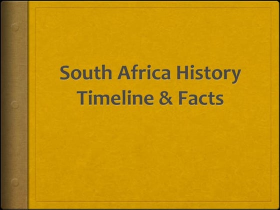 A Short History Of South Africa | PPTX