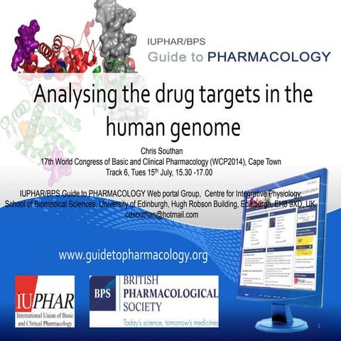 Analysing the drug targets in the human genome | PPT