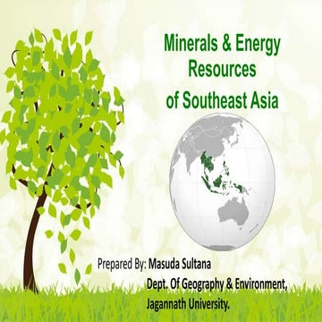 South east asia minerals & energy resources | PPTX