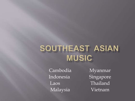 Early philippine music | PPT | Music | Entertainment