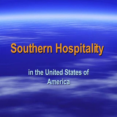 Southern Hospitality | PPT