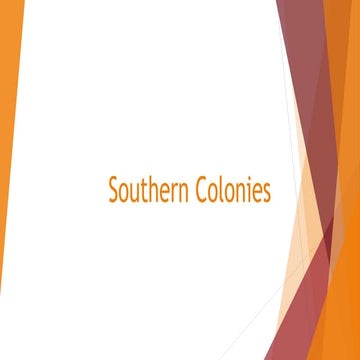 Southern colonies | PPT