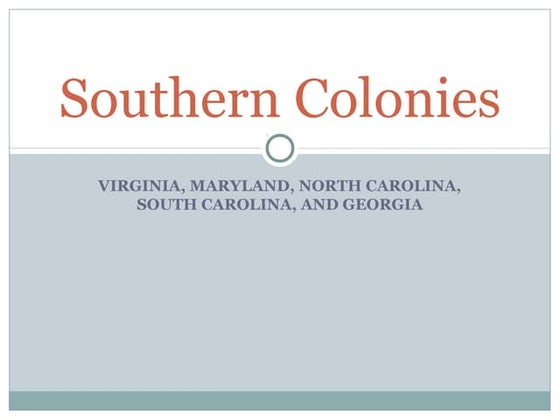 Key economic, political and social characteristics of the southern ...