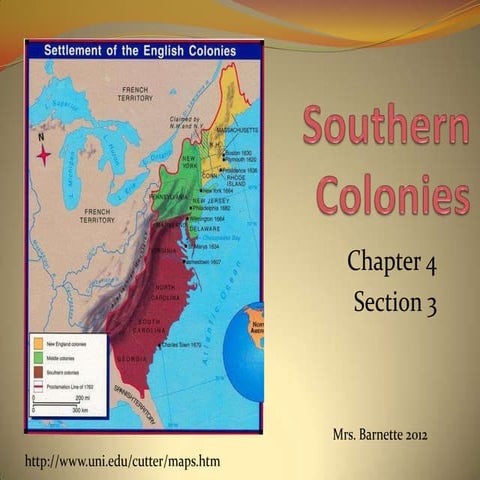 Southern colonies chapter 4.3 | PPT