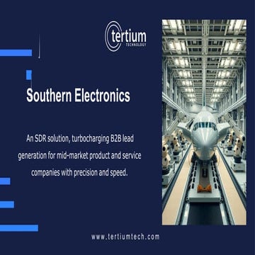 Southern Electronics Proposal haja hajaka yauid | PPT
