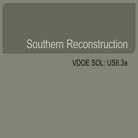 Reconstruction sec 2 | PPT