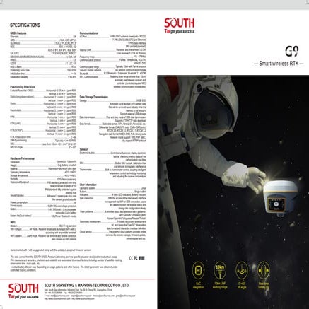 Jual GPS Geodetik South Galaxy G9 Rover dan Base Set | PDF