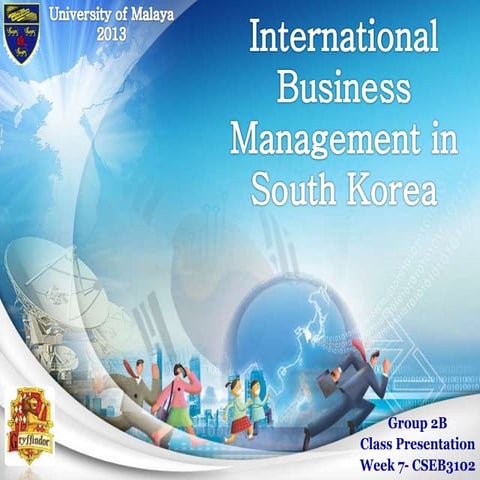 International Business Management (IBM) Focus Study: South Korea | PPT