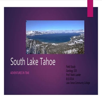 Geologic Study: South Lake Tahoe | PDF