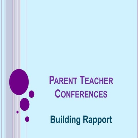 Parent teacher conference | PPTX