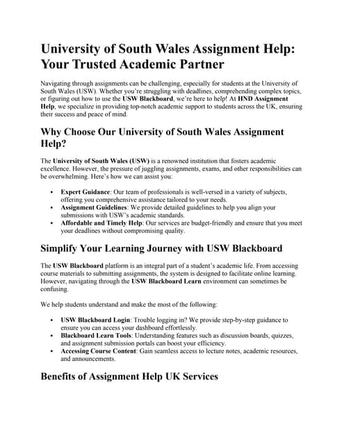 Top 5 Assignment Help Tips for University of Washington Students | PDF