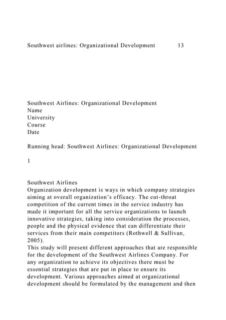 Organizational development case study | PPTX