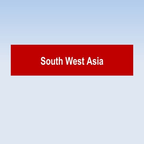 Southwest asia natural resources | PPT