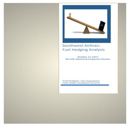 Southwest Airlines- Fuel Hedging Case Analysis | PDF | Air Travel ...
