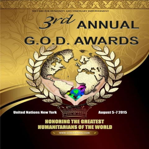 3rd Annual G.O.D. Awards Souvenir Program | PPTX