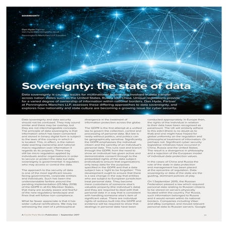 Sovereignty: the state of data | PDF | Internet Safety | Parenting