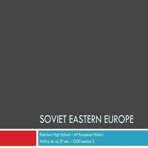 Soviet Eastern Europe | PPT