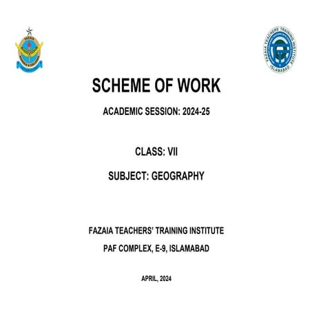 GEOGRAPHY GRADE 12 ATP | PDF