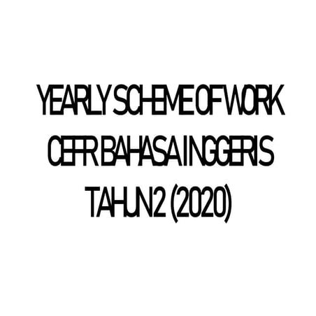 SOW ENGLISH YEAR (2) 2020.docx Education | PPT