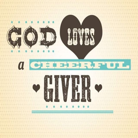 A cheerful giver | PPTX