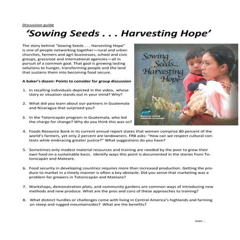 Seeds of Freedom | PDF