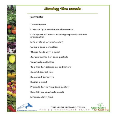 Teachers Resource Pack for Organic Gardening | PDF | Agriculture ...