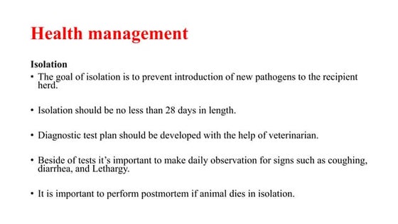 Care and management sow and gilts | PDF