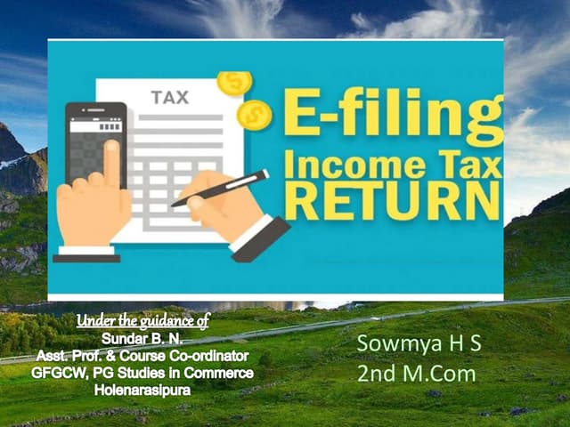 ITR filing ( Income Tax Return) | PPTX