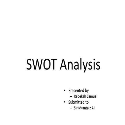 Sowt analysis | PPTX