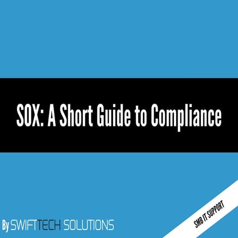 SOX Compliance Checklist Steps for Implementation | PPT