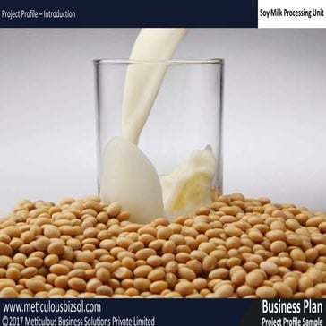 Soy milk processing unit | PPTX