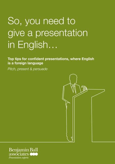 Effective presentations in english | PPT