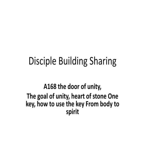 the door of unity, The goal of unity, heart of stone One key, how to ...