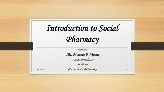 Introduction to pharmacy | PPTX | Pharmaceutical Industry | Industries