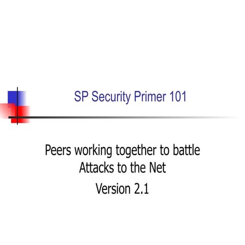 Sp Security 101 Primer 2 1 | PPT