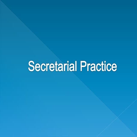 Secretarial Practice - Kinds of companies | PPTX