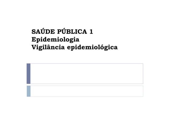 História Natural da doença-Epidemiologia | PPT
