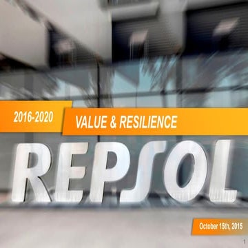 Repsol: Strategic Plan 2016-2020 | PPT