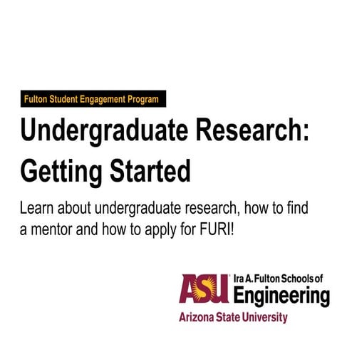 Sp 18 undergraduate research workshop | PPT