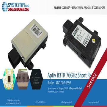 Aptiv R3TR 76GHz Short Range Radar | PDF