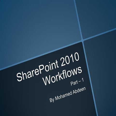 SharePoint 2010 Workflow Introduction | PPTX