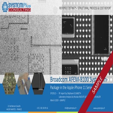 Broadcom AFEM-8100 System-in-Package in the Apple iPhone 11 Series | PPT