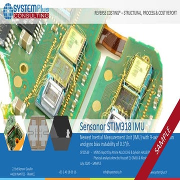 Sensonor STIM318 Inertial Measurement Unit (IMU) | PDF